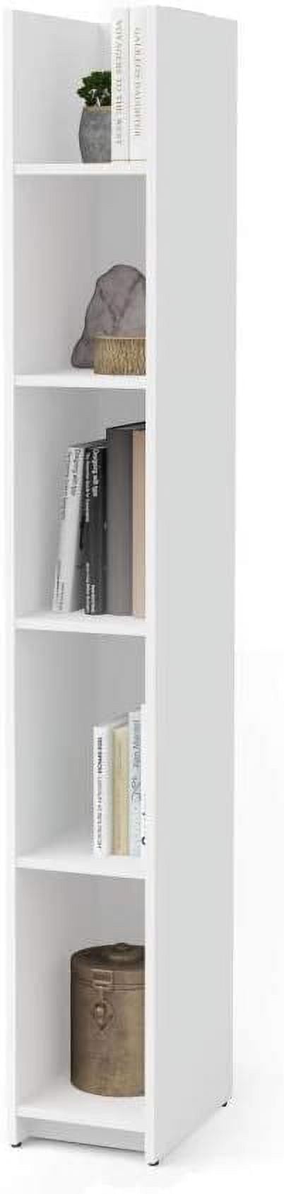 Narrow 10-Inch White Storage Shelf Compact Wall Mount Organizer for ...