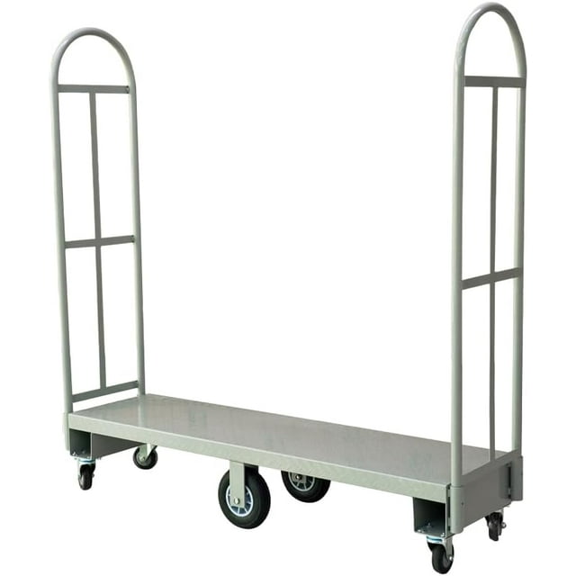 Narrow Aisle U-Boat Platform Truck Dolly, 60"x16" Heavy Duty U- Boat ...