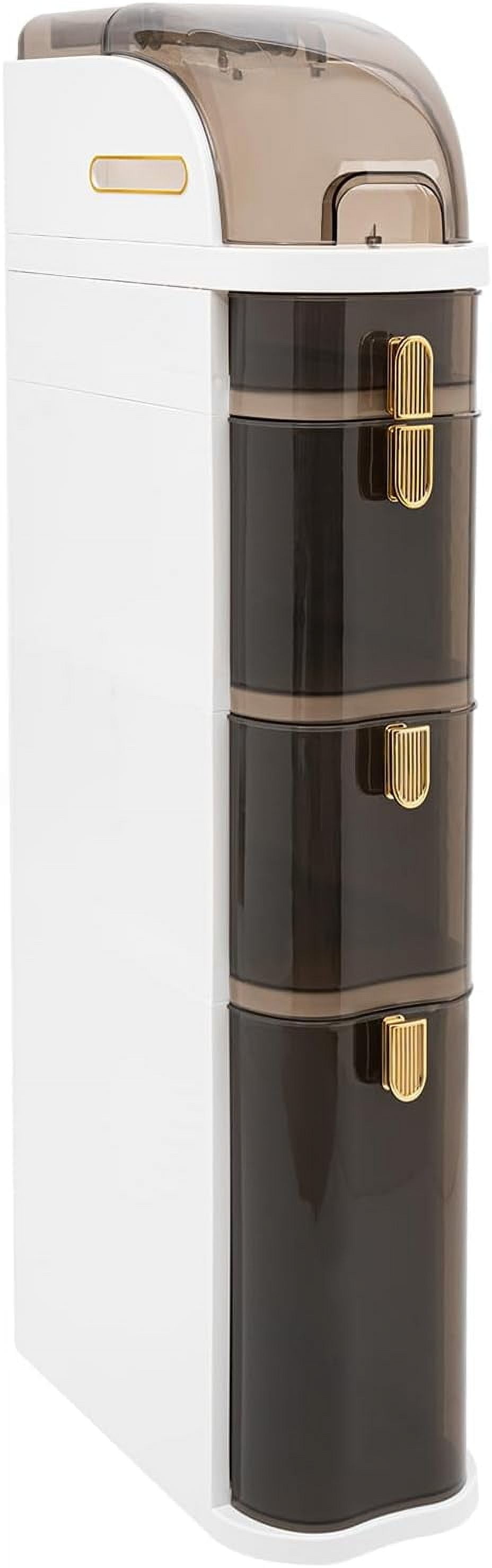 Narrow Bathroom Storage Cabinet 4-Tiers Bathroom Storage Cabinet with ...