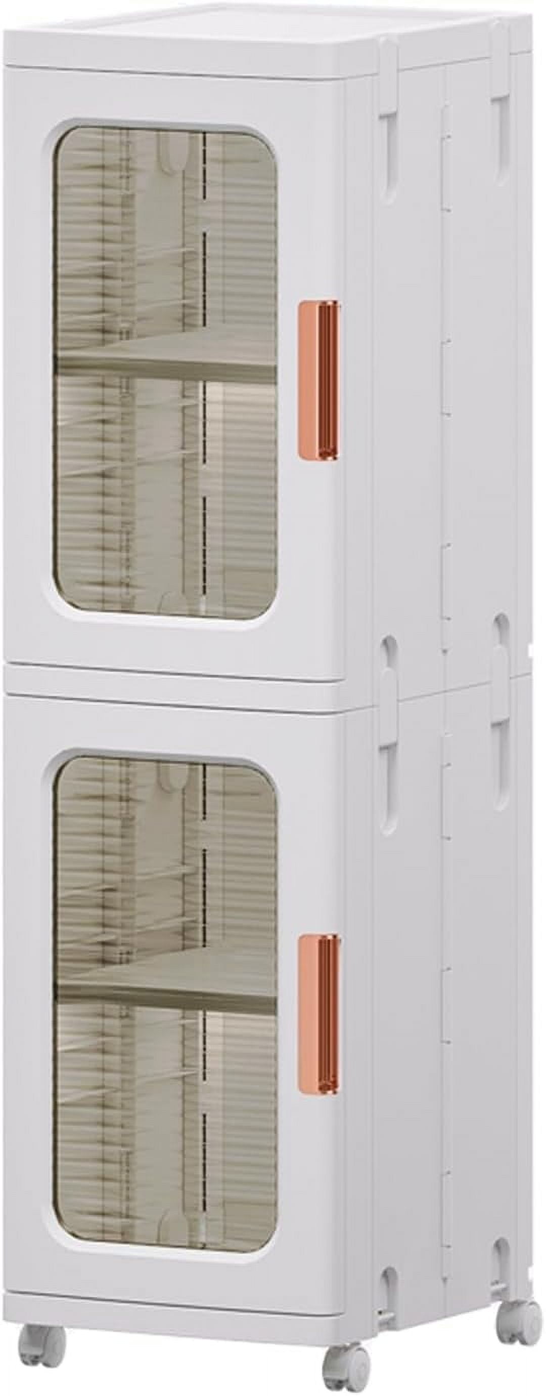 Narrow Cabinet With Doors and Shelves - Tall Skinny Bathroom Storage ...