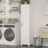 Narrow Cabinets with Doors and Shelves, 65”H Slim Cabinet for Small ...