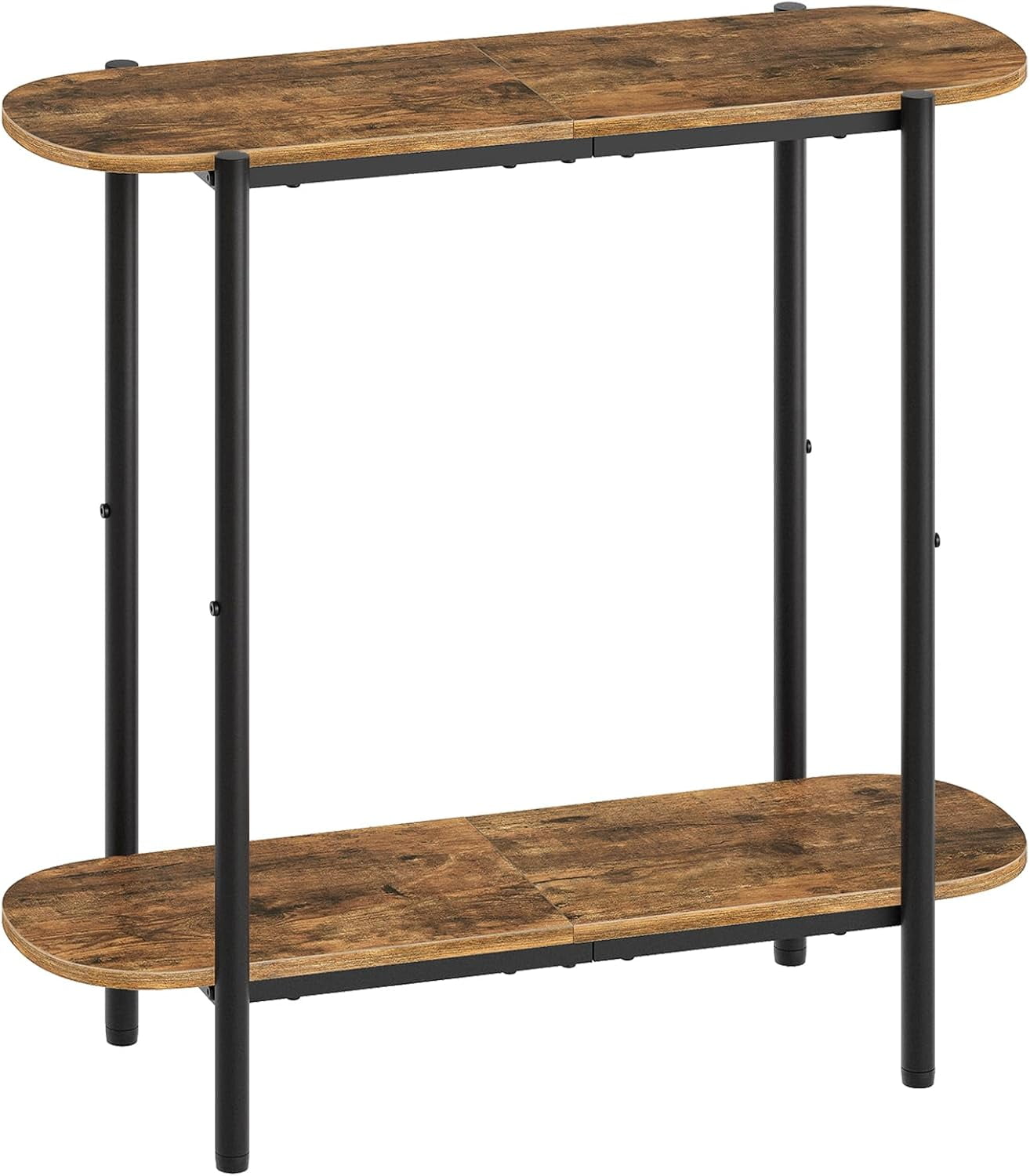 Narrow Console Table, 2-Tier Small Entryway Table, 29.5" Thin Sofa ...