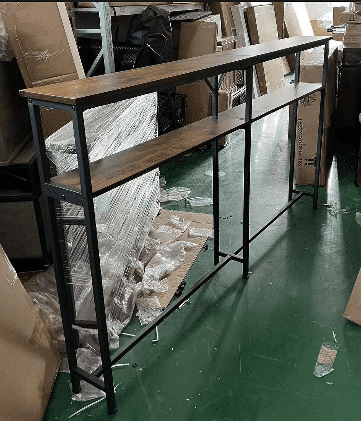 Narrow Console Table, 5.9" Inch Sofa Table with Storage, Narrow Sofa ...