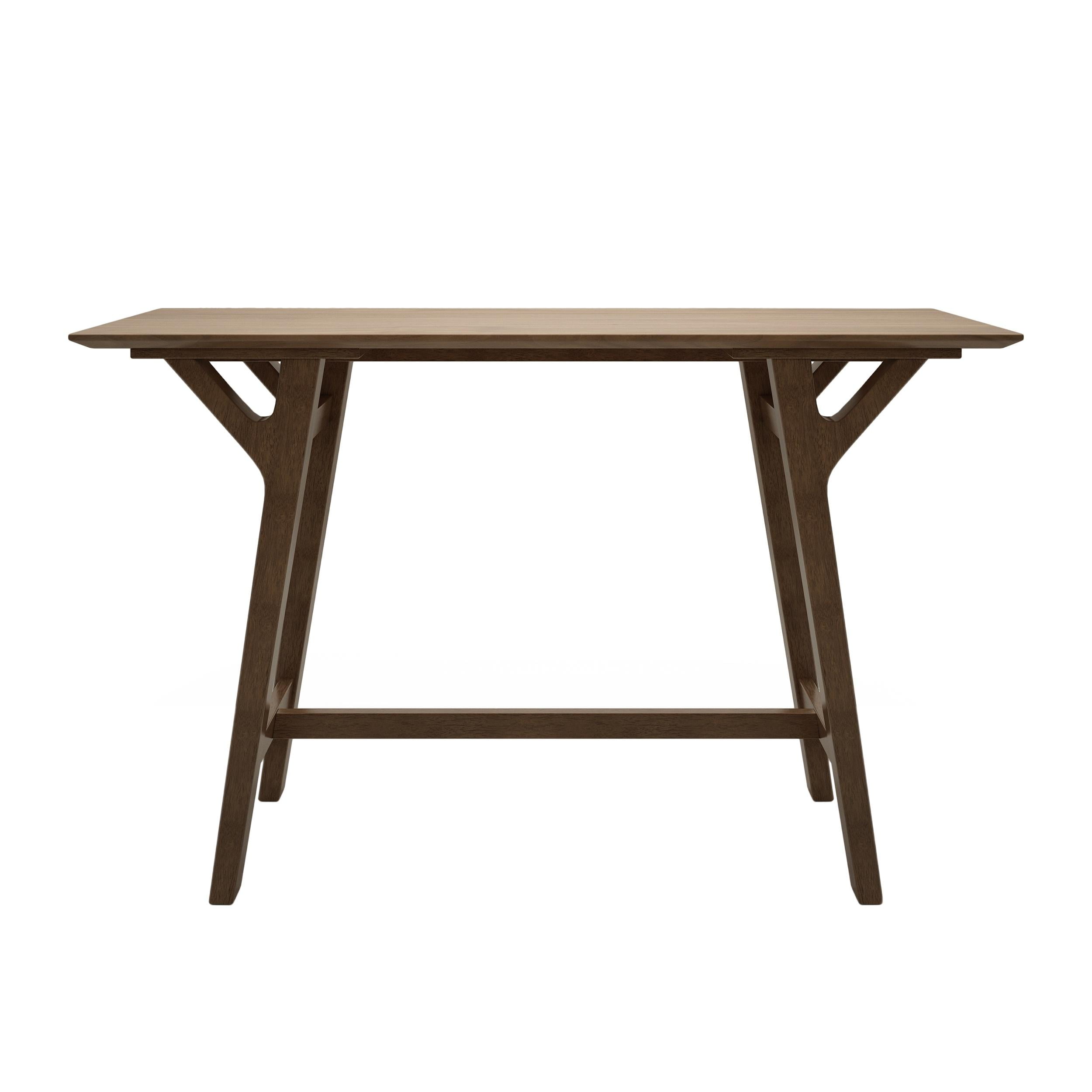 Narrow Console Table, Accent Table Rubberwood Frame with Splayed Legs ...