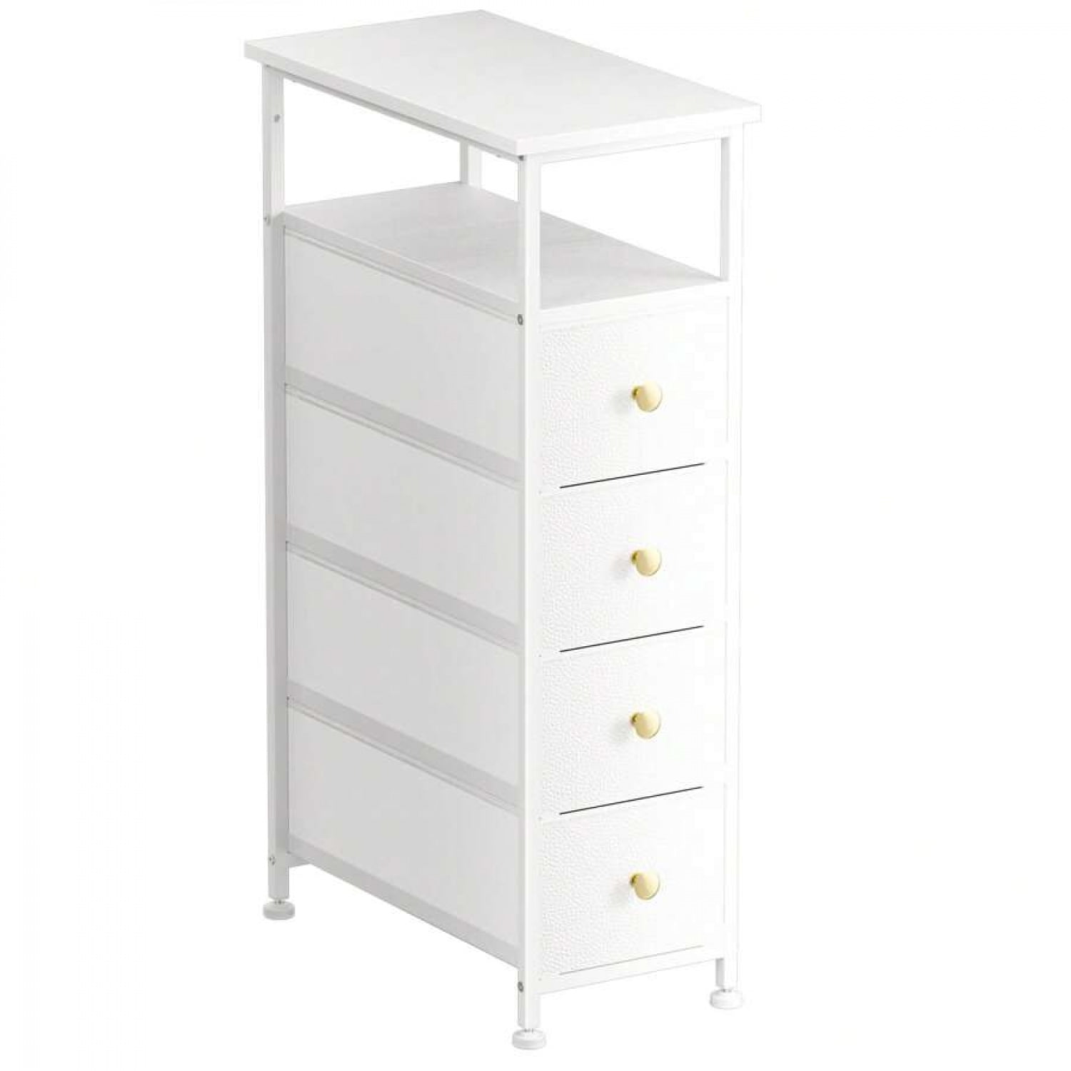 Narrow Dresser for Bedroom,Slim Dresser Storage Tower,Chest of 4 Fabric ...