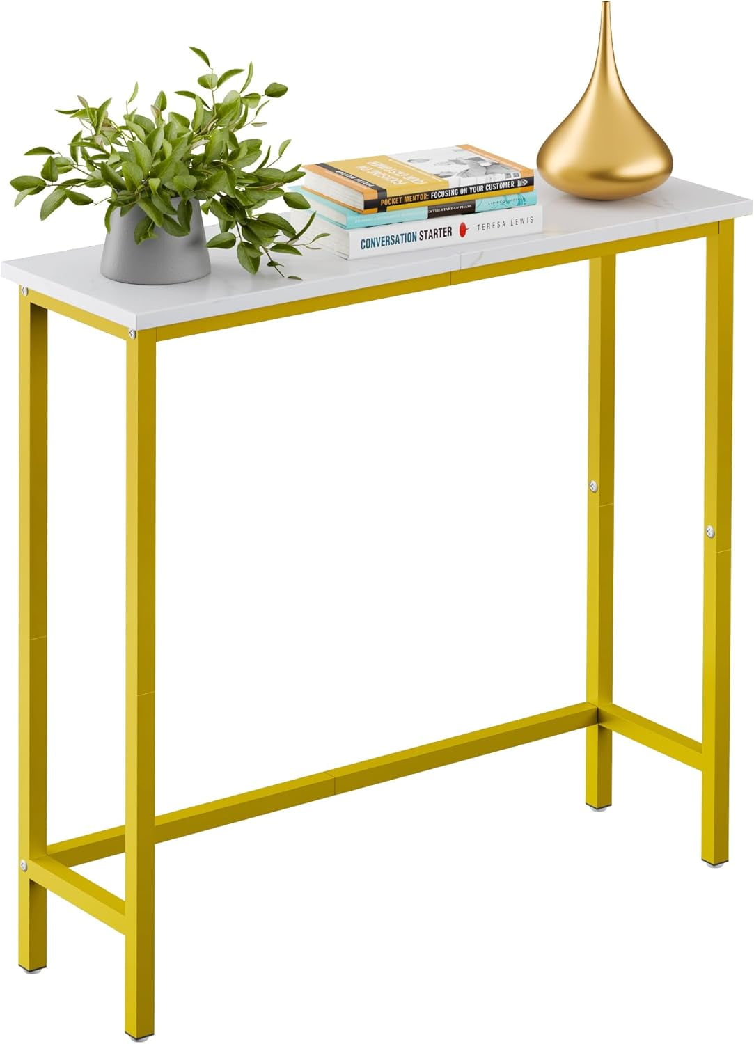 Narrow Hallway Table, 29.5" Small Console Table, Slim Entryway Table ...