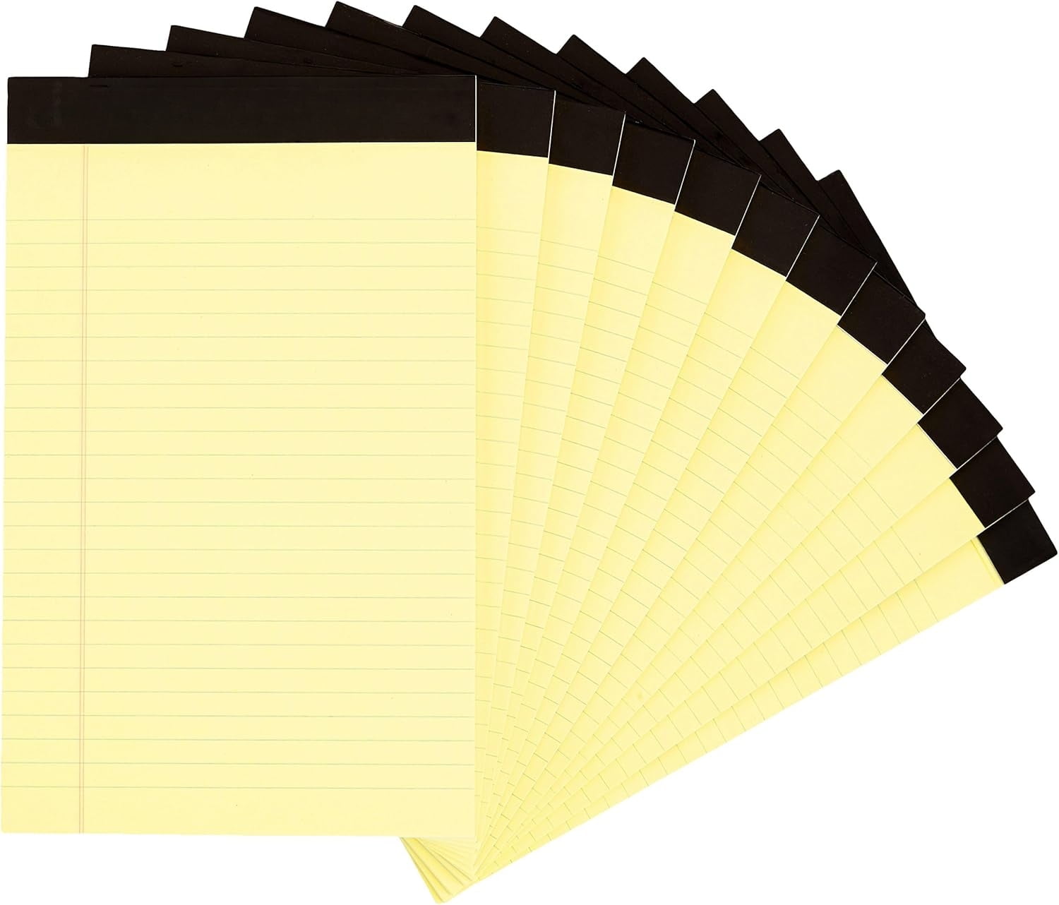 Narrow Lined Writing Notepads, White, 12 Sheets (12 Packs, 50 Pages ...