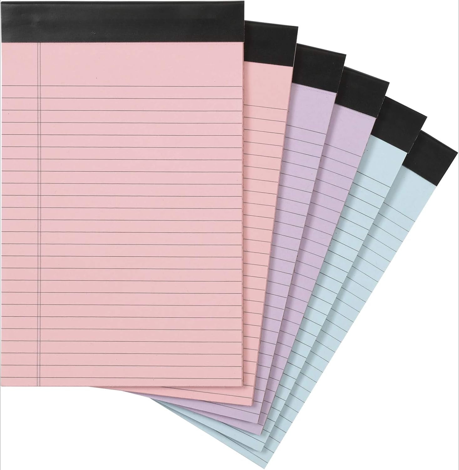 Narrow Lined Writing Notepads, White, 12 Sheets (12 Packs, 50 Pages ...