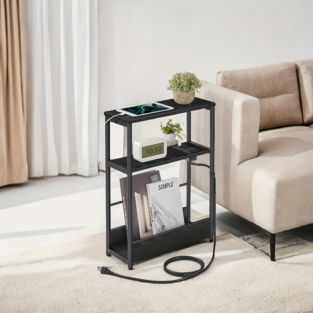 Narrow Nightstand Narrow Side Table Skinny Nightstand Slim Side Table ...