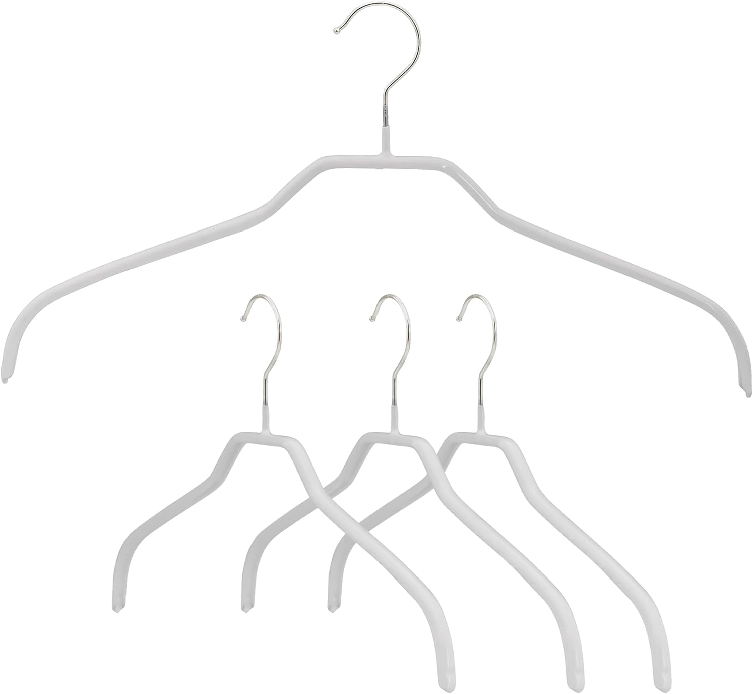 Narrow Petite Clothing Hangers by Steel Hanger with Coating for Shirts ...