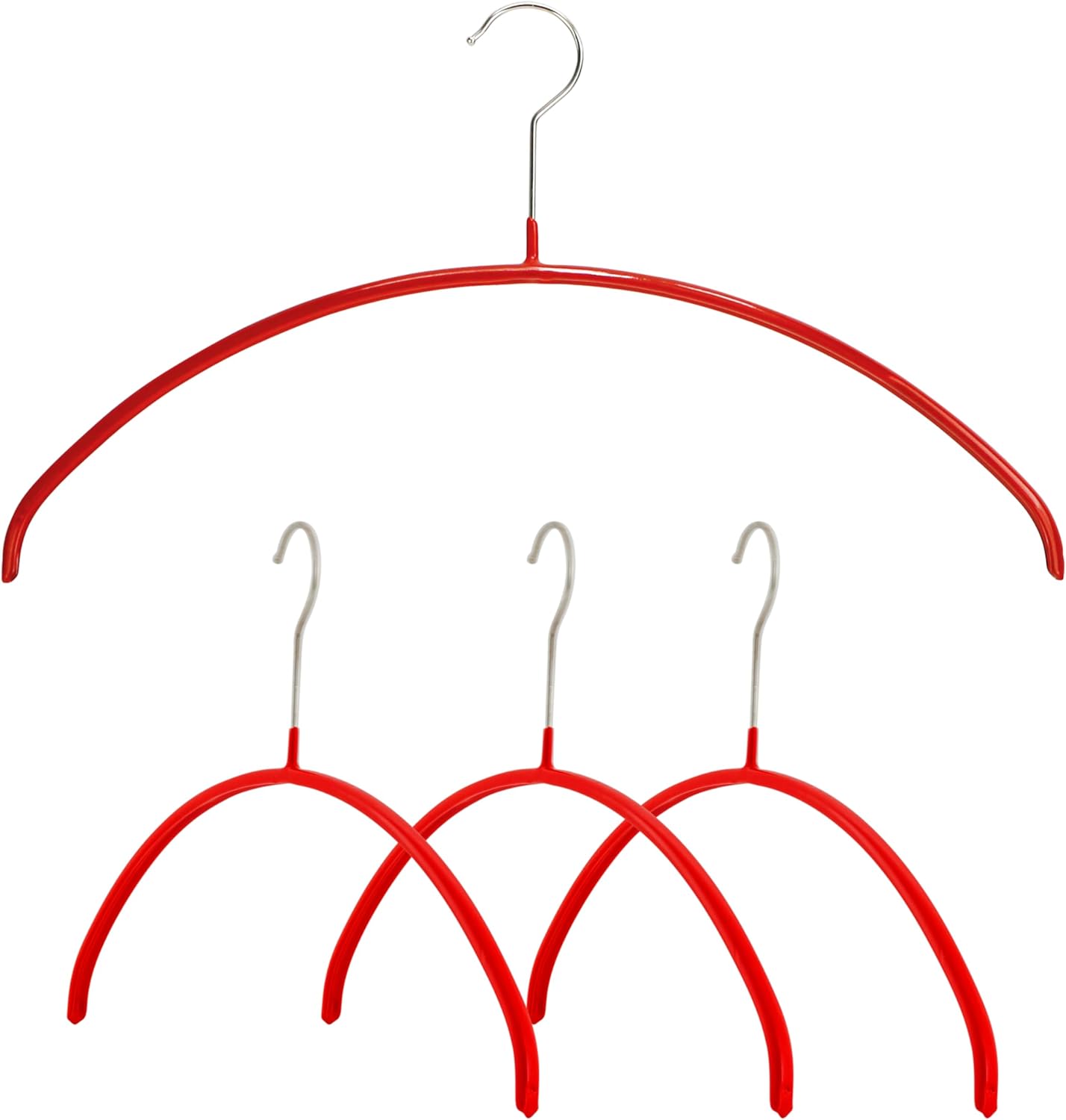 Narrow Petite Clothing Hangers Steel Hanger with Coating for Shirts ...