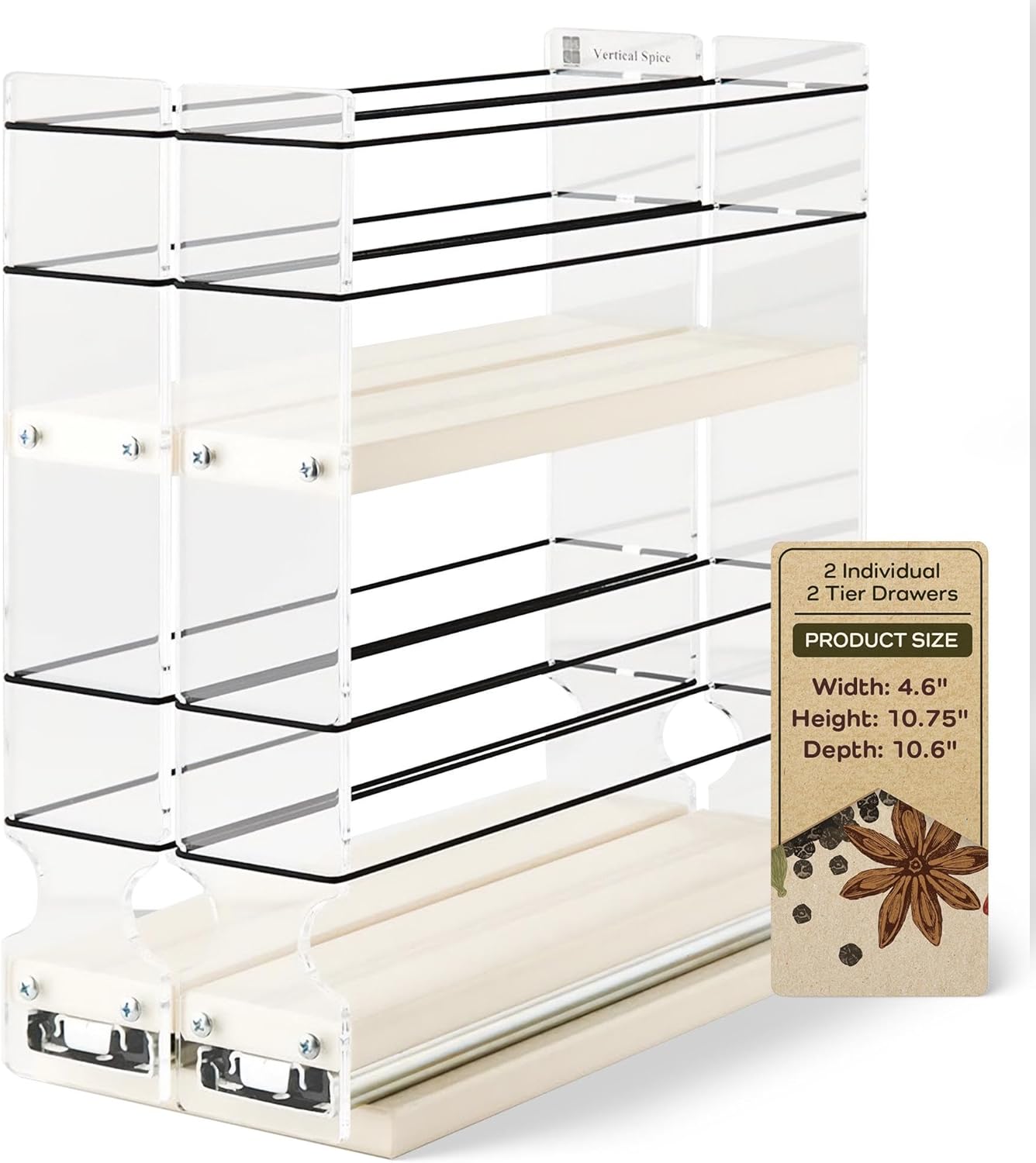 Narrow Pullou Rack Sliding Drawer for Kichen Organizaion Panry ...