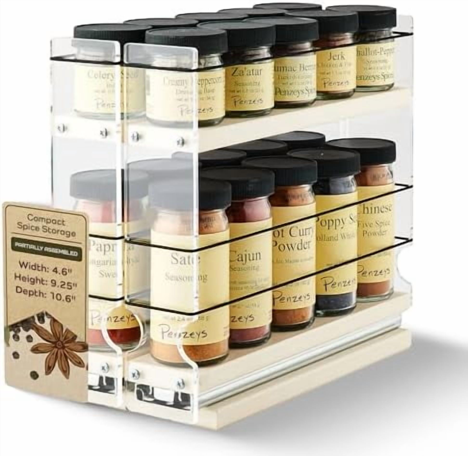 - Narrow Pullout Spice Rack - Sliding Drawer for Kitchen Organization ...