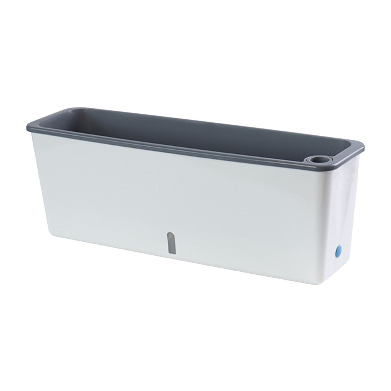 Narrow Rectangular Planter Box - 15x3.5 Inch Space-Saving Resin Planter ...
