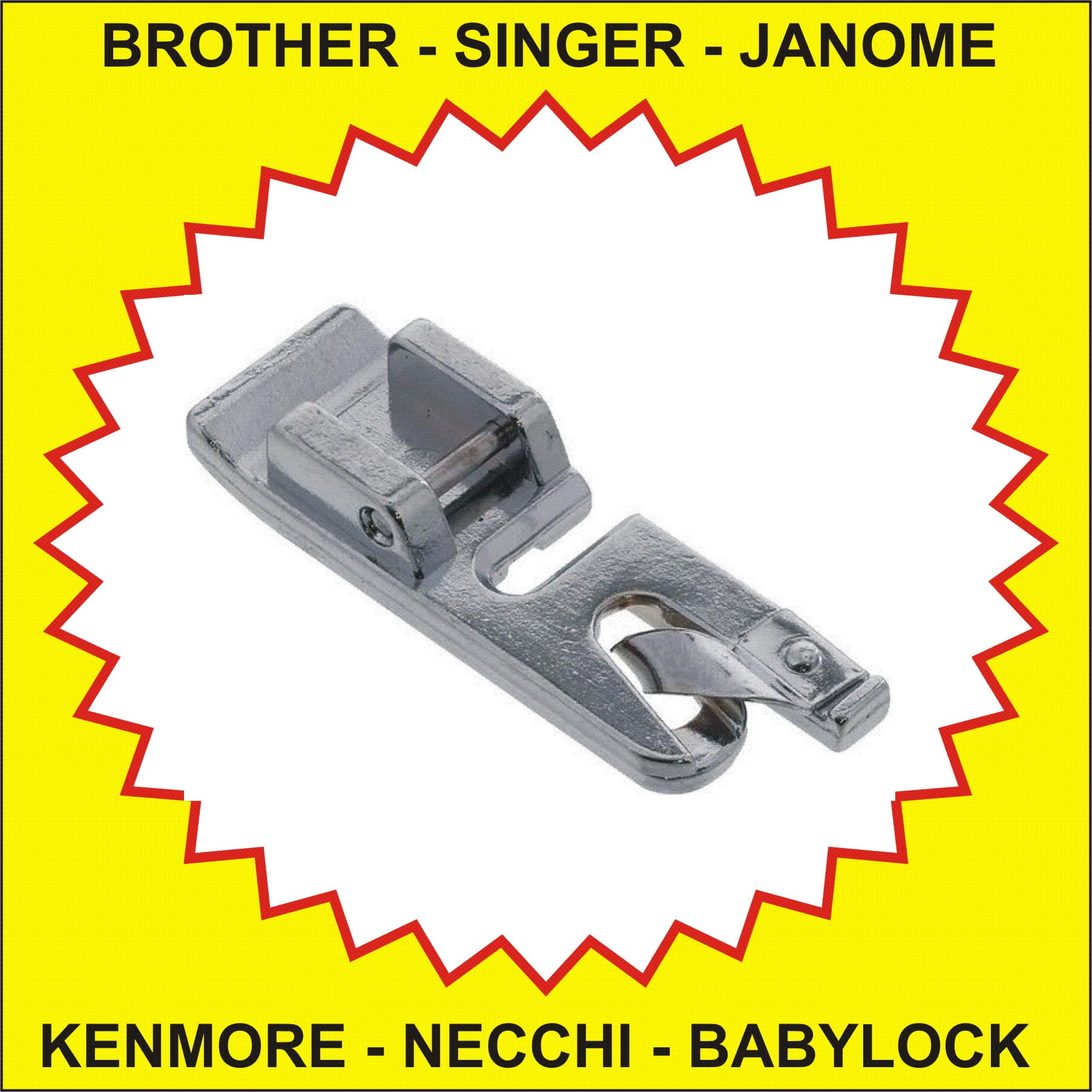 Narrow Rolled Hem Foot Fits Singer, Brother, Janome, Babylock, Kenmore ...