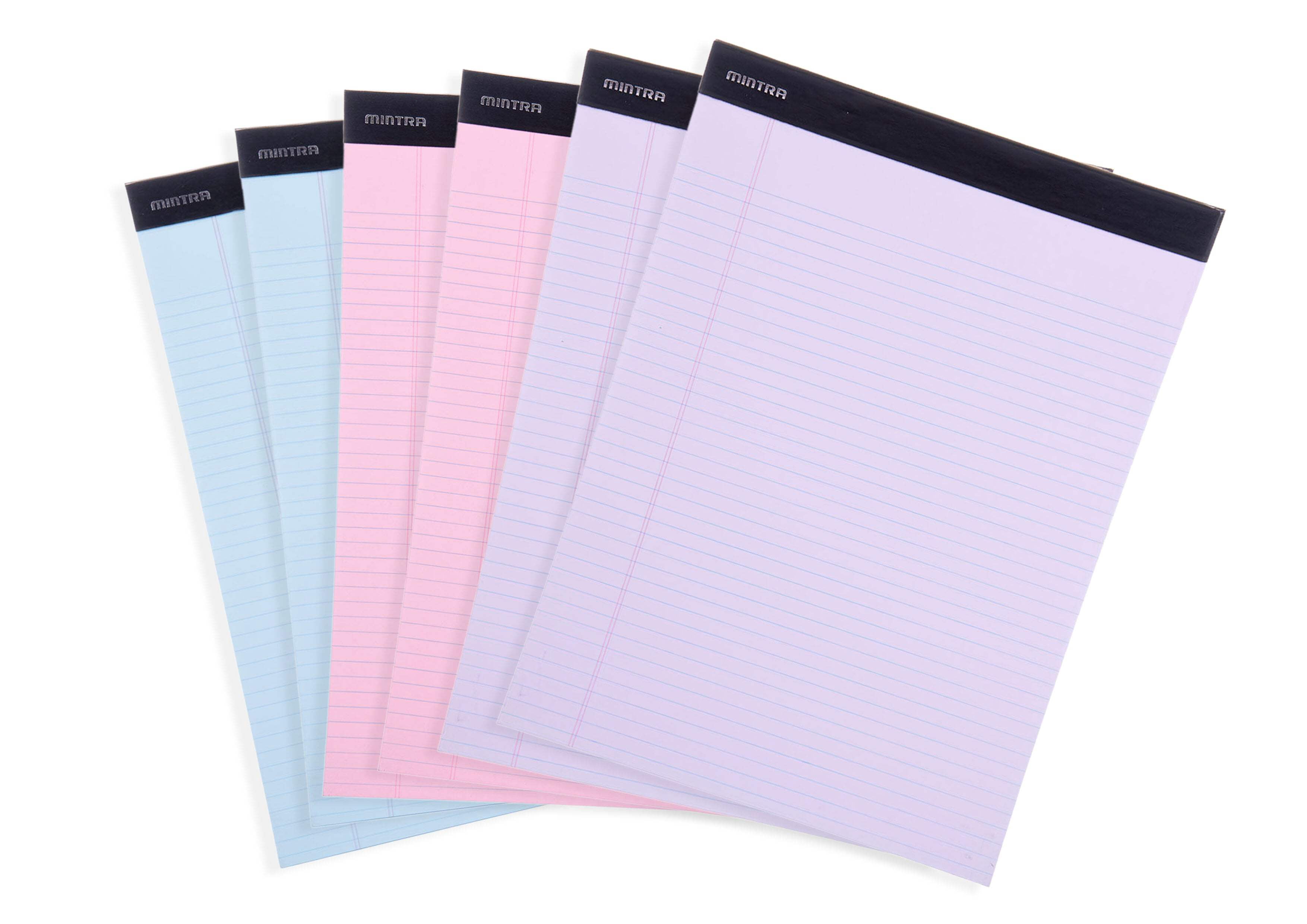 Mint Office Basic Pastel Legal Pads - Premium Quality, Narrow Ruled, 6 ...