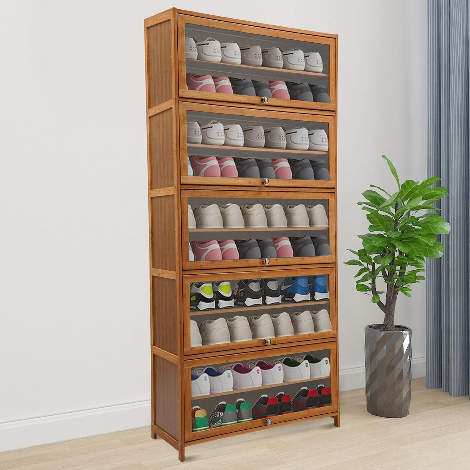 Narrow Shoes Shelf Cabinet - Shoe Storage Cabinet,Free Standing Shoes ...
