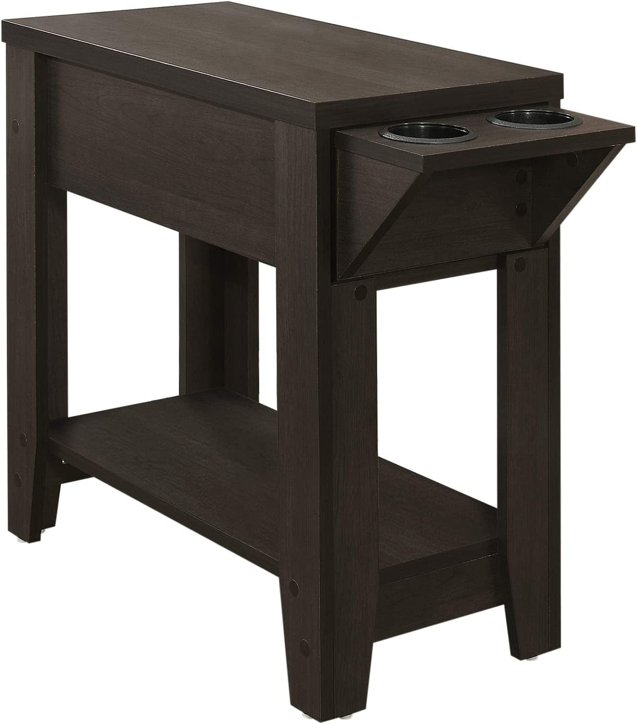 Narrow Side Table, Slim End Sofa Table in Vintage Gray Wood with ...