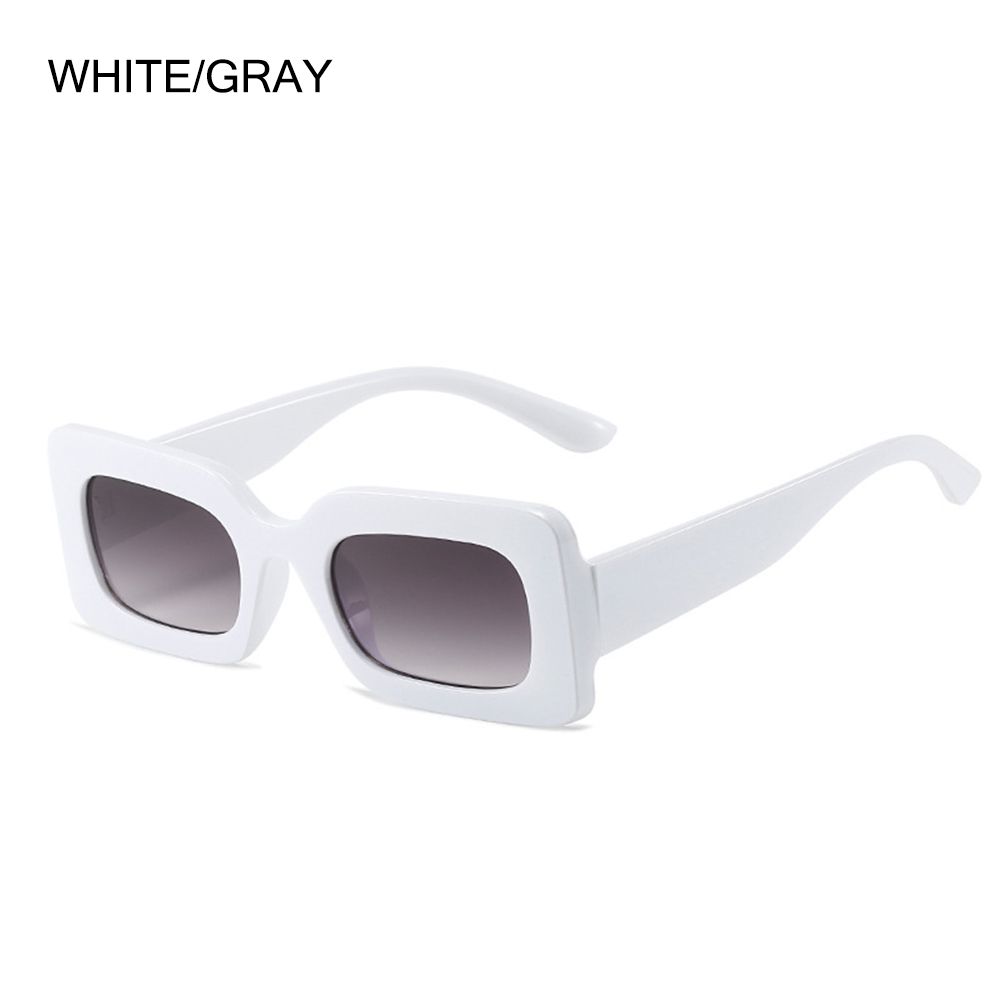 Narrow Square Frame UV400 Protection Rectangle Sunglasses Female Shades ...