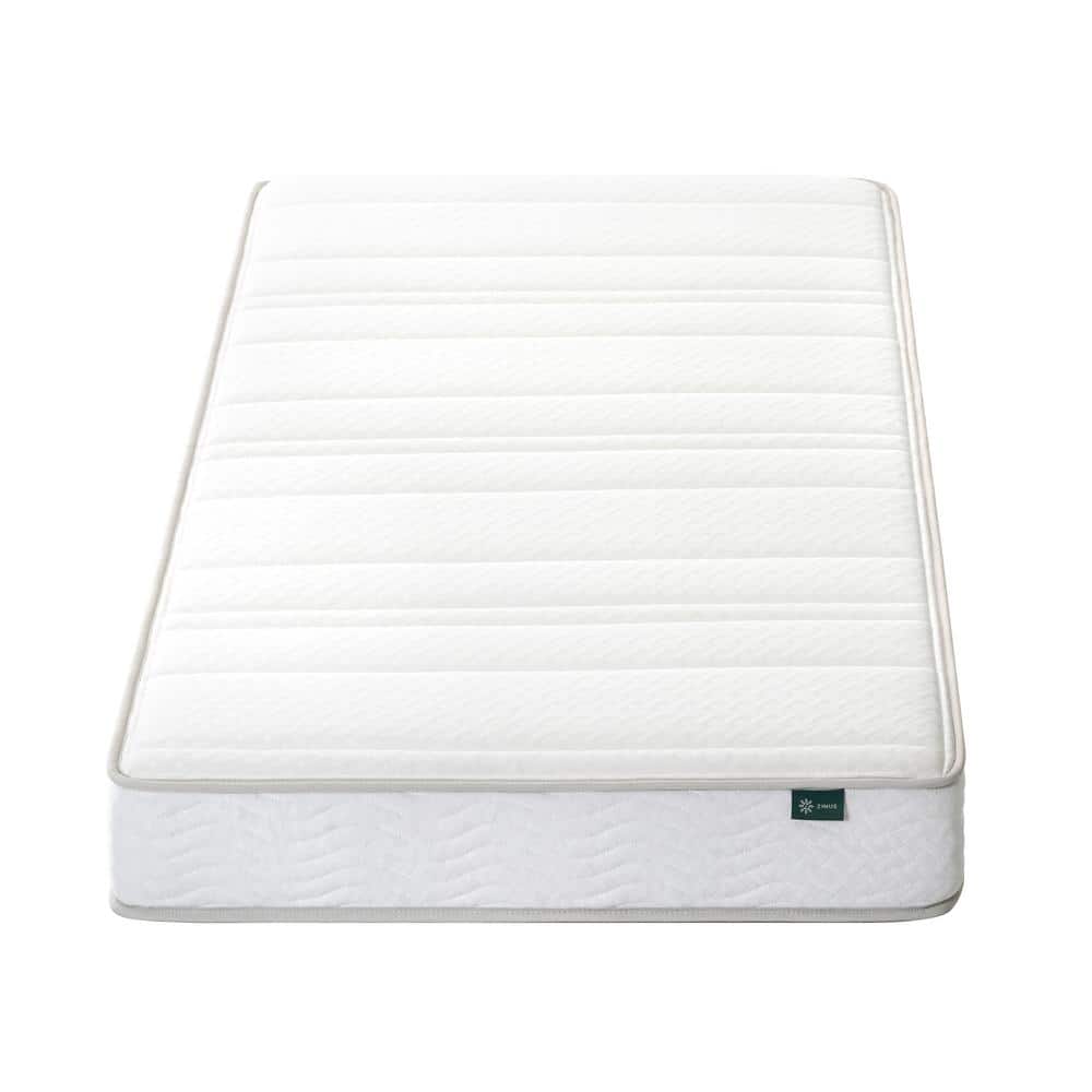 Narrow Twin Medium Quilted Top 6 in. Foam and Spring Hybrid Mattress ...