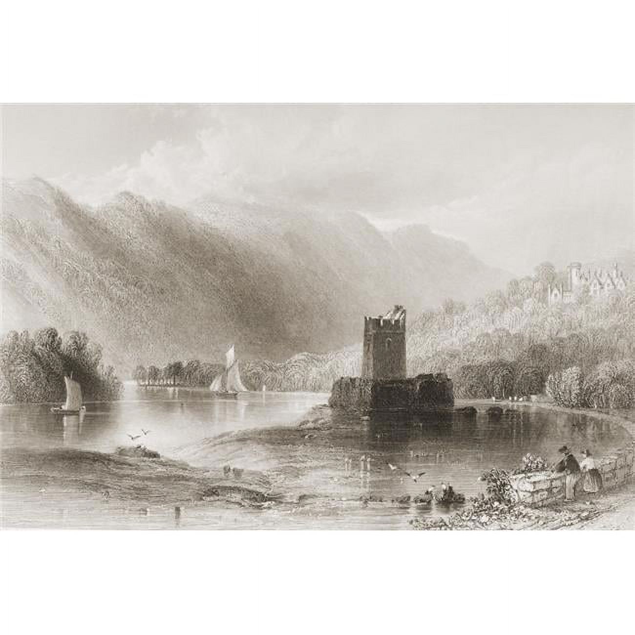 Narrow Water Castle Carlingford Lough Co Lough Irelanddrawn by ...