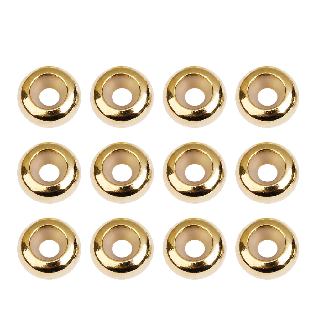 Narrster 1 Bag 20pcs DIY Copper and Silicone Flat Beads Adjust the ...