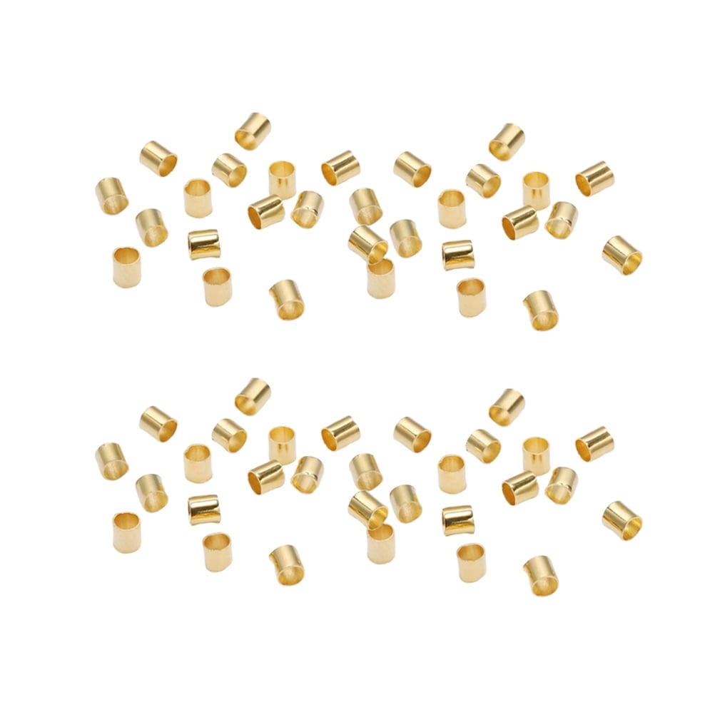 Narrster 1500PCS Tiny Copper Tube Crimp Beads DIY Crafts Accessories ...