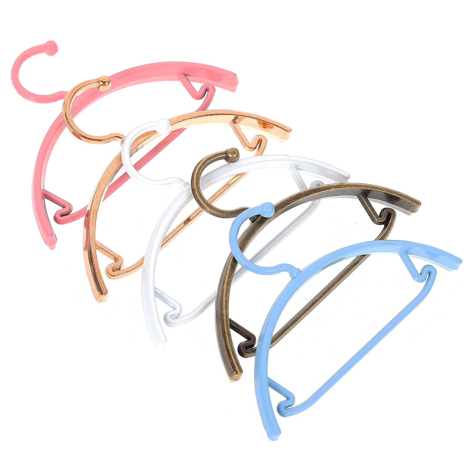 Narrster 25pcs Decorative Doll Dress Hangers Mini Clothes Hangers Doll ...