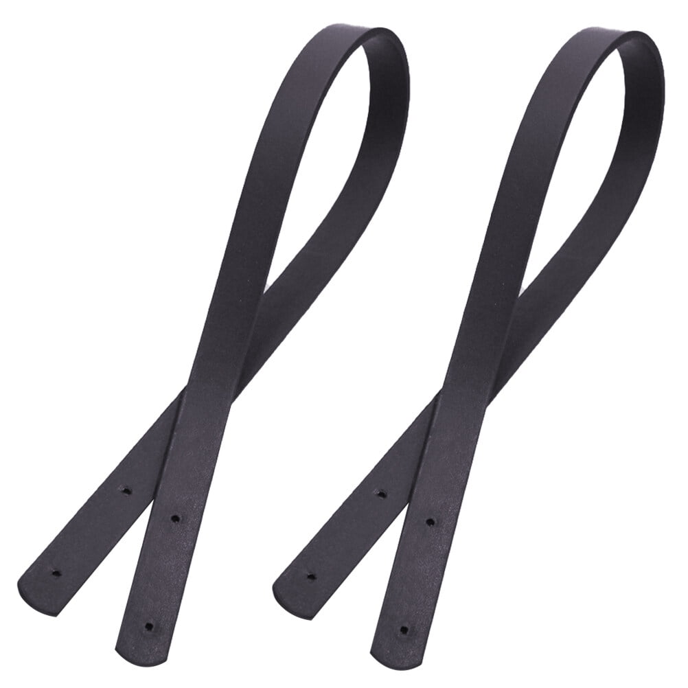 Narrster 2PCS 60CM Long PU Leather Hand Bag Strap Rivet Style Tote Bag ...