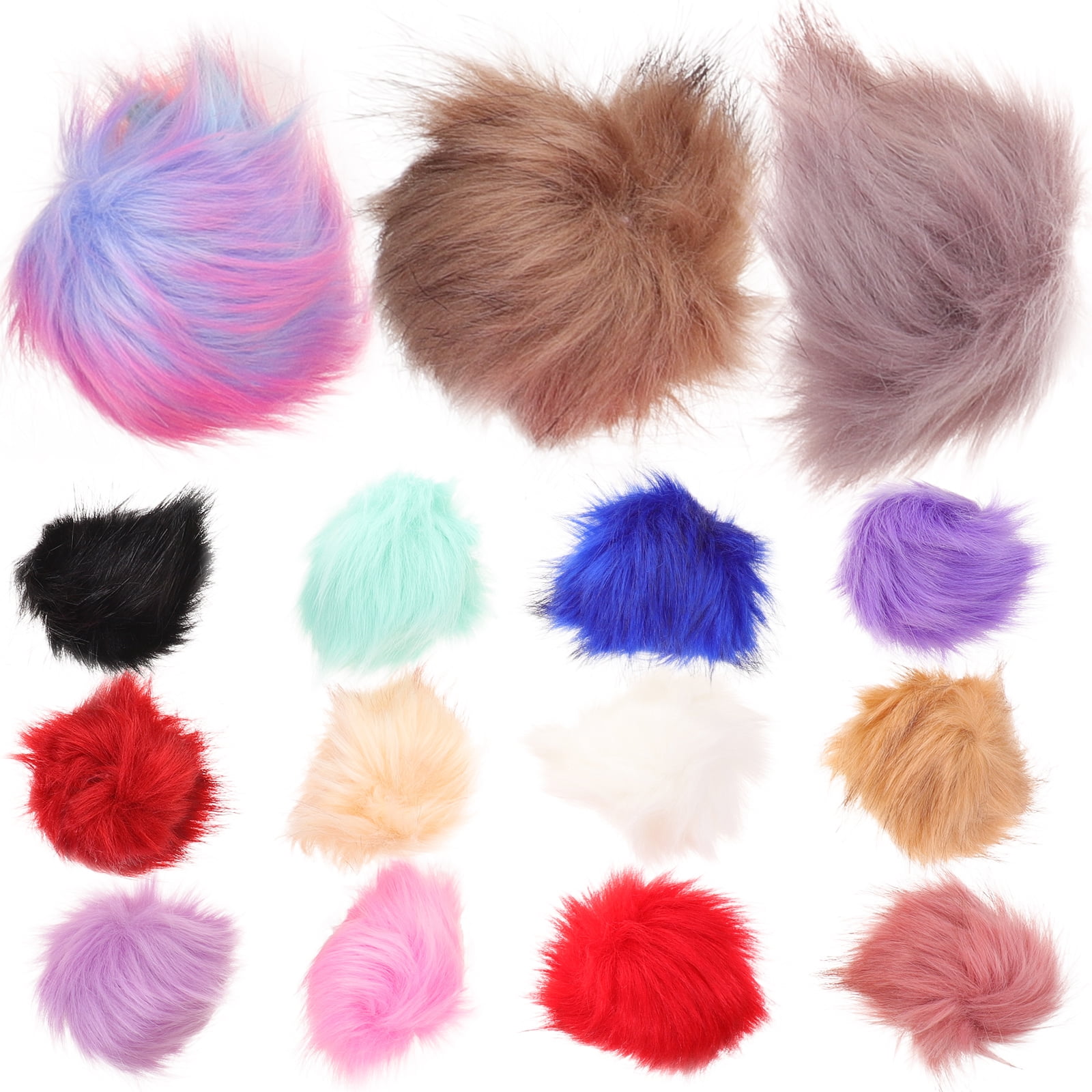 Narrster 30Pcs Decorative Pom Poms Fluffy Pom Poms Artificial Wool Pom ...