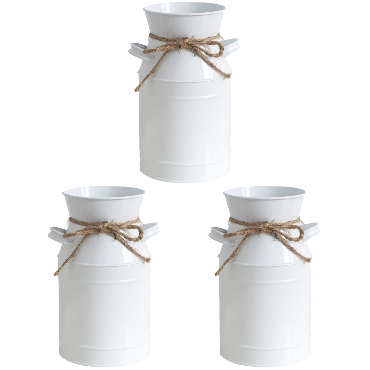 Narrster 3pcs Metal Flower Bucket Decorative Nordic style Iron Flower ...