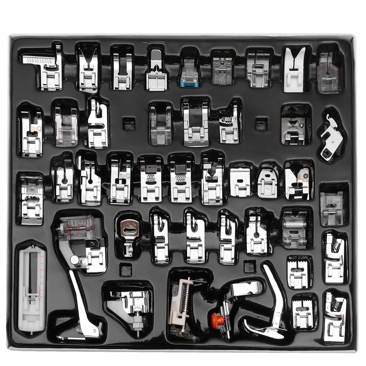 Narrster 45 Pcs in 1 Set Sewing Machine Presser Foot Rolled Accessories Presser Foot Set for Low ...