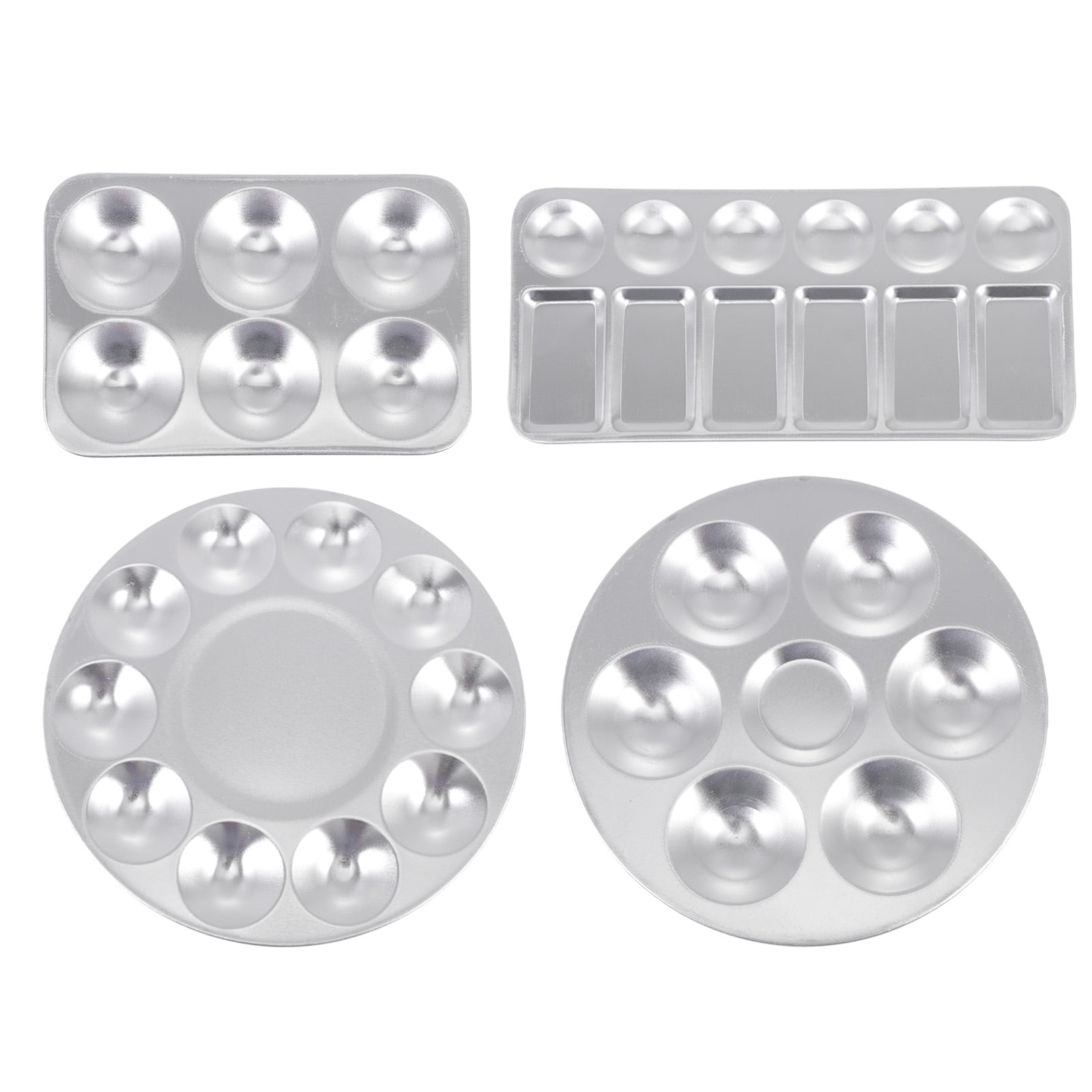 HONITANO Painting Pallet Tray Aluminium 4Pcs 9.1X4.4In - Walmart.com