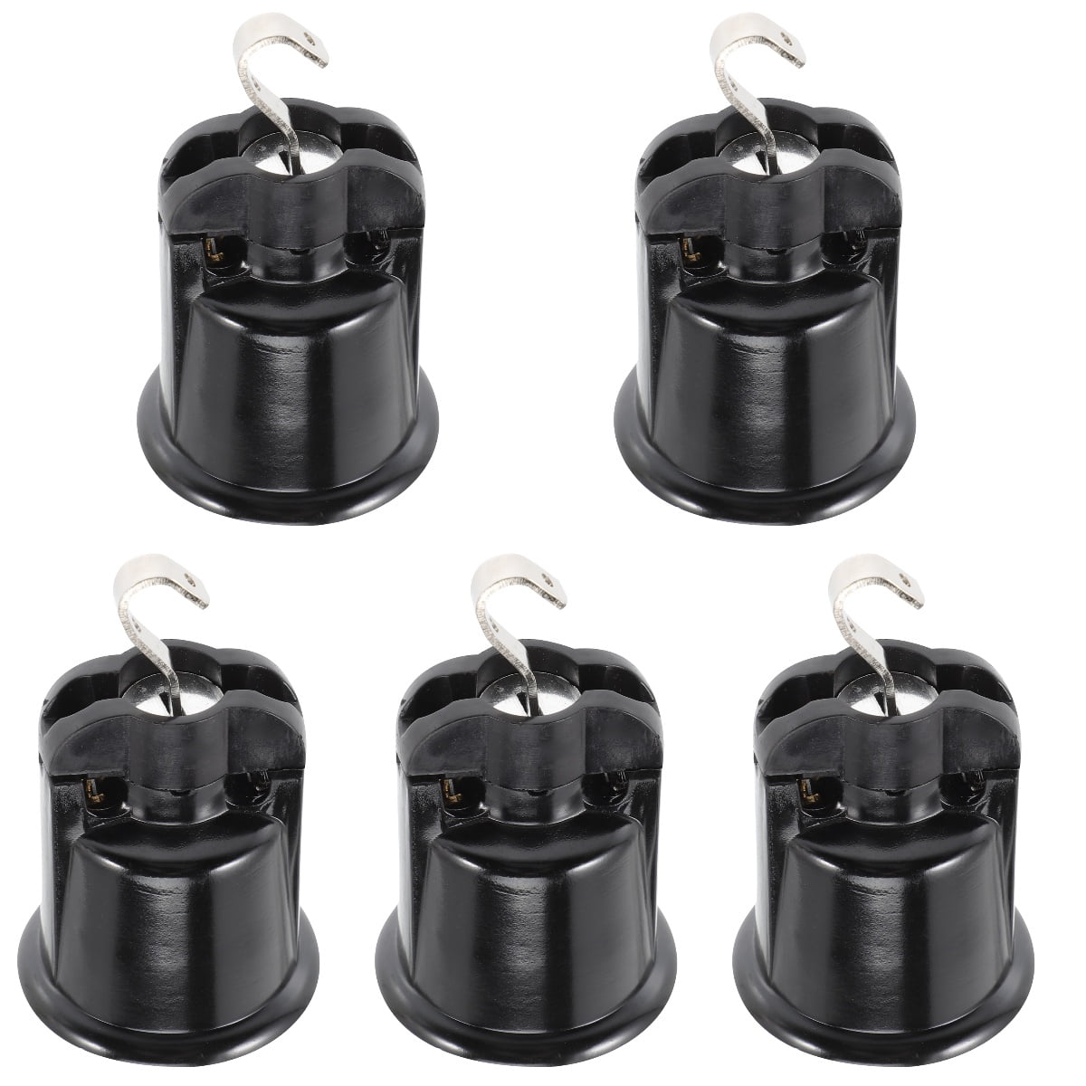 Narrster 5pcs Light Socket With Hook E26/e27 Base Portable Lamp Holder ...