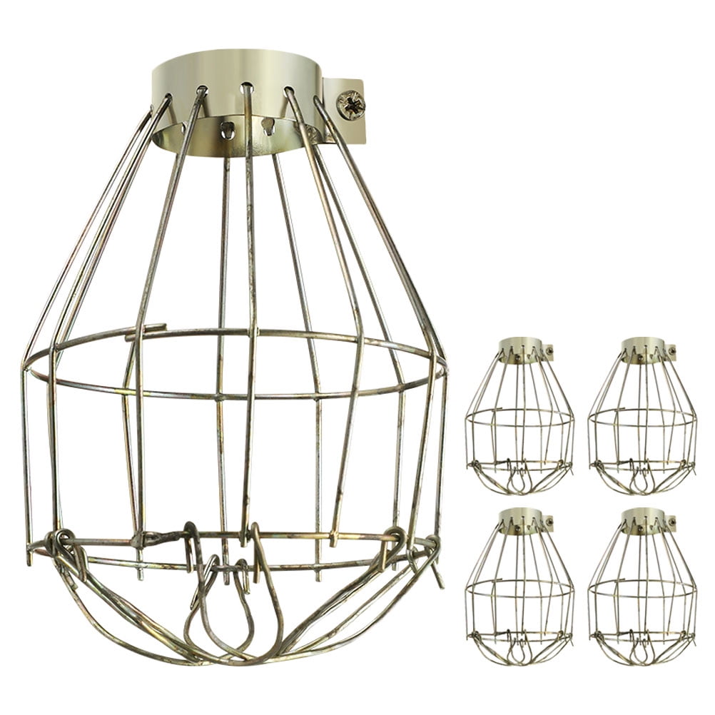 Narrster 5pcs Metal Lamp Bulb Guard Clamp Light Bulb Cage Guard Metal ...