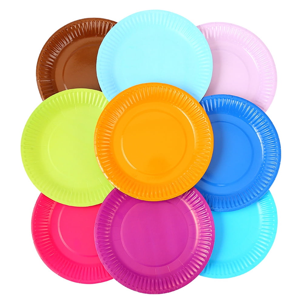 Narrster 60Pcs Colorful Drawing Plates Creative Painting Trays Kids ...