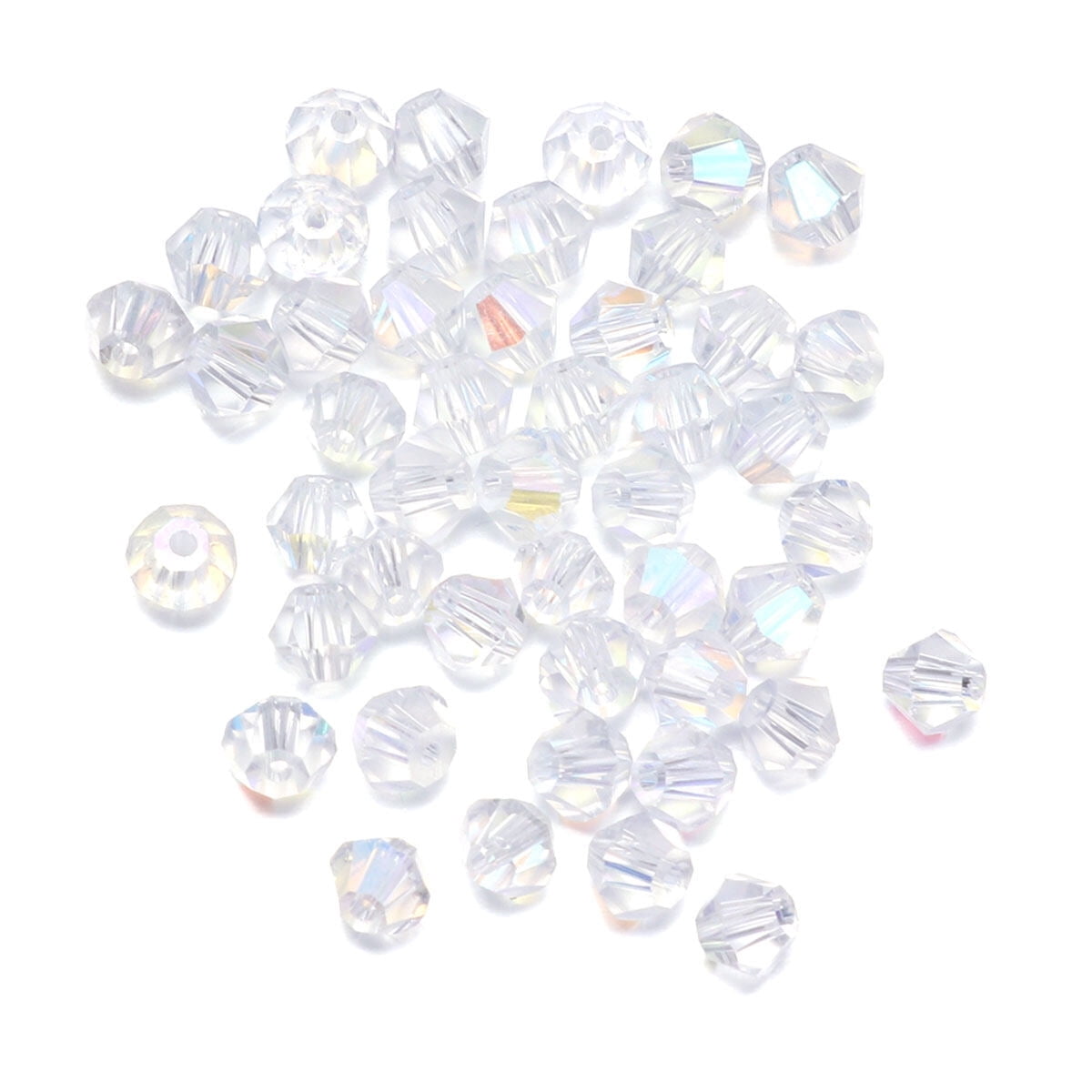 Narrster 720pcs 4MM Transparent Crystal Beads Diamond Bead DIY ...