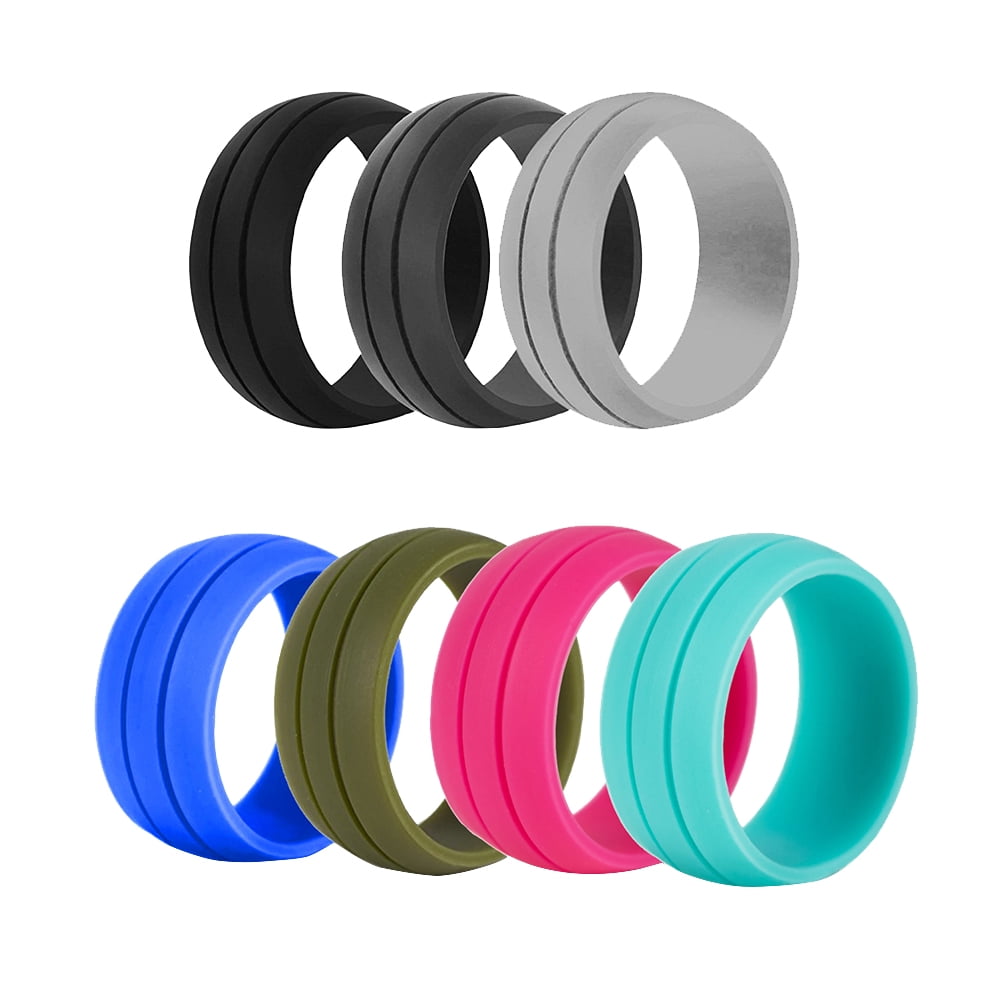 Narrster 7pcs Women Rings Set Finger Rings 7 Colors Combination Light ...