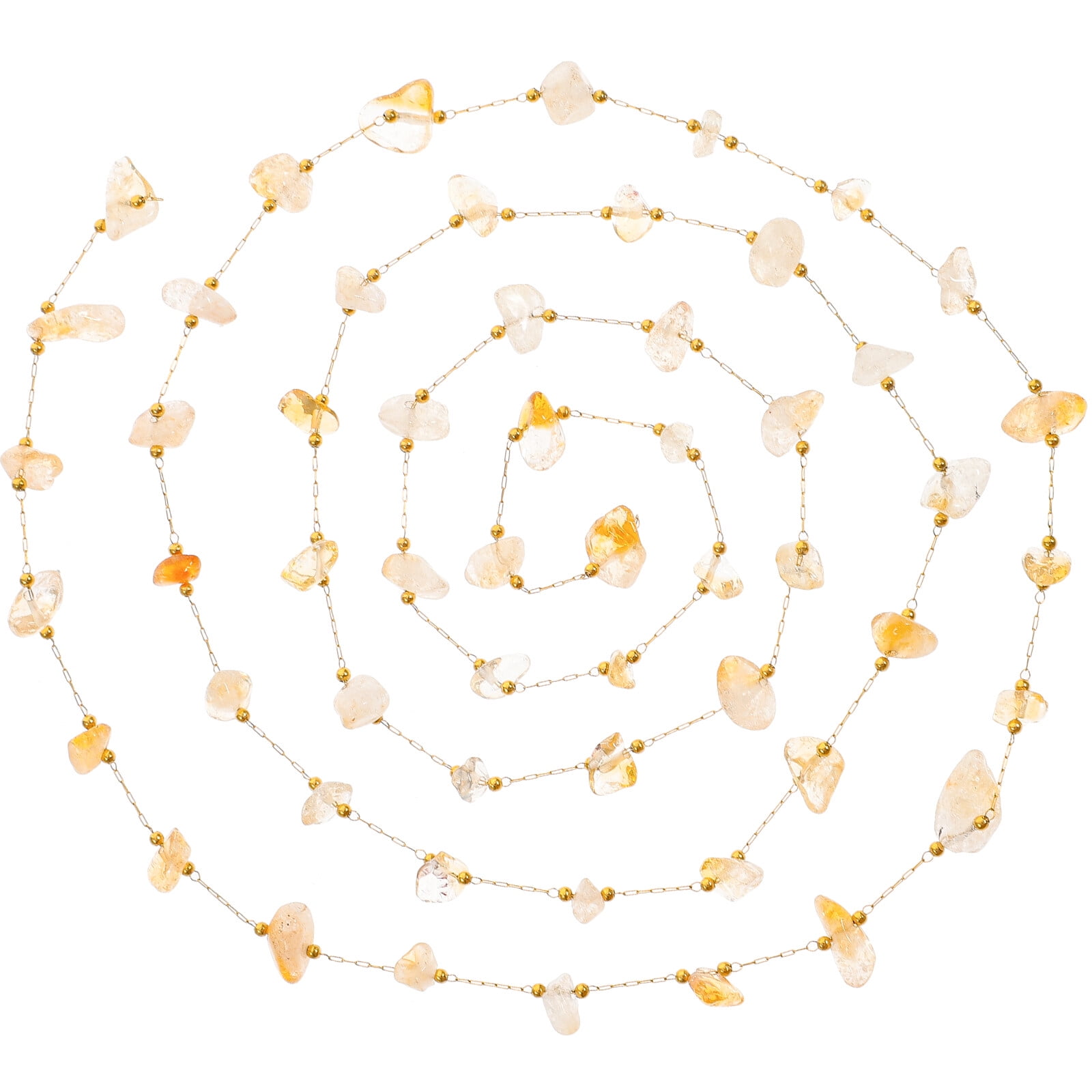 Narrster Crystal Gravel Strand DIY Bead String Natural Stone Beads Roll ...