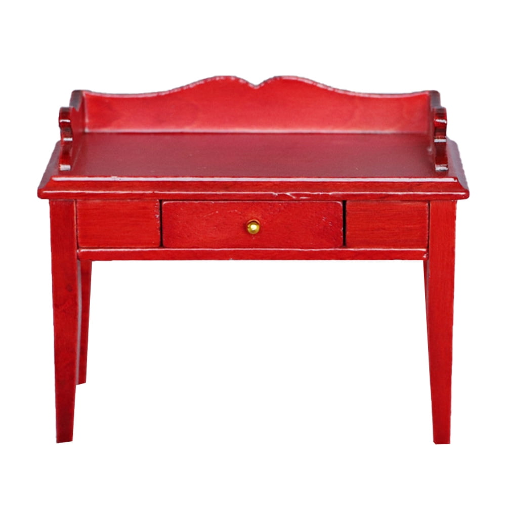 Narrster Miniature Writing Desk Model Mini House Simulation Desk Mini ...