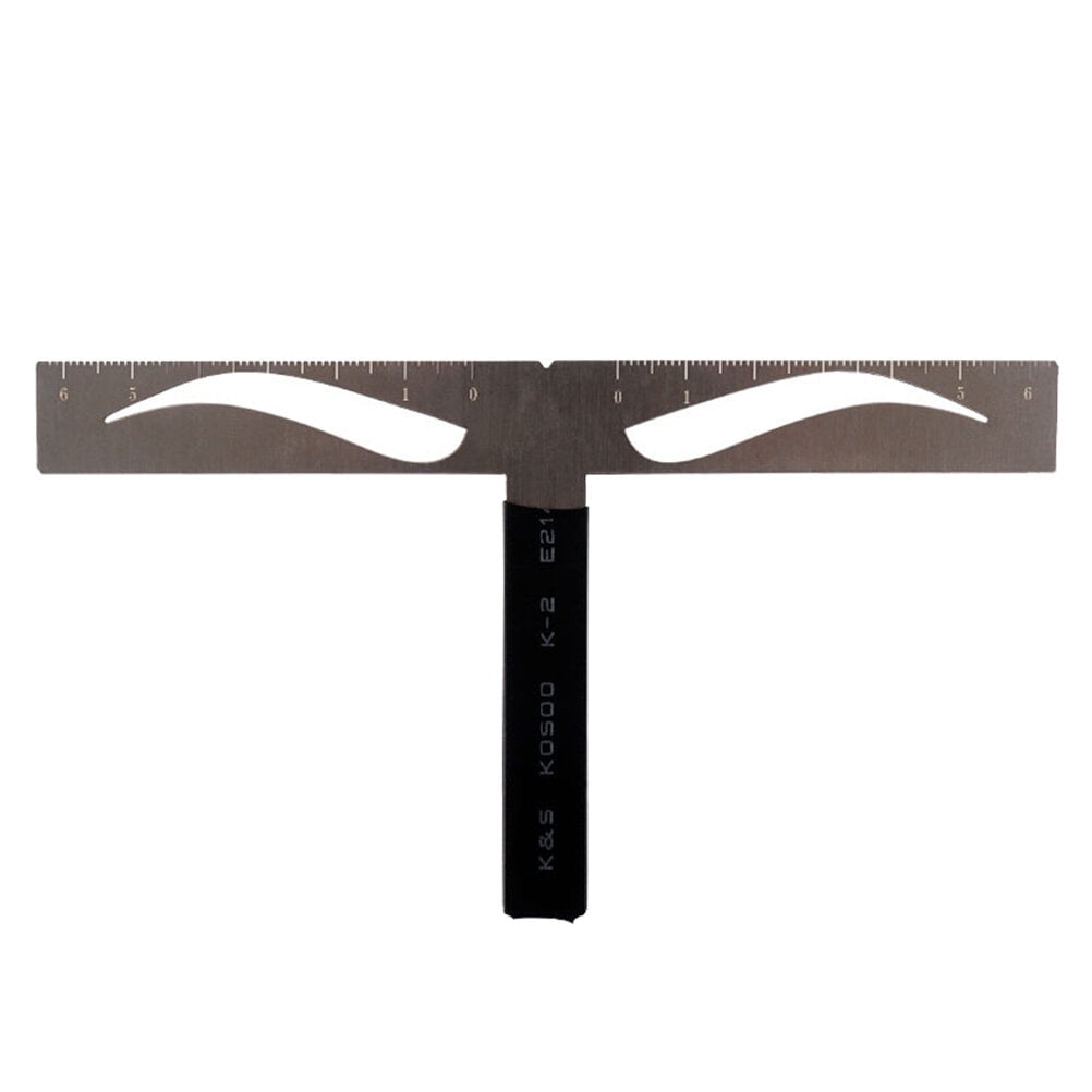 Narrster Professional Eyebrow Stencil Ruler Reusable Three-point ...