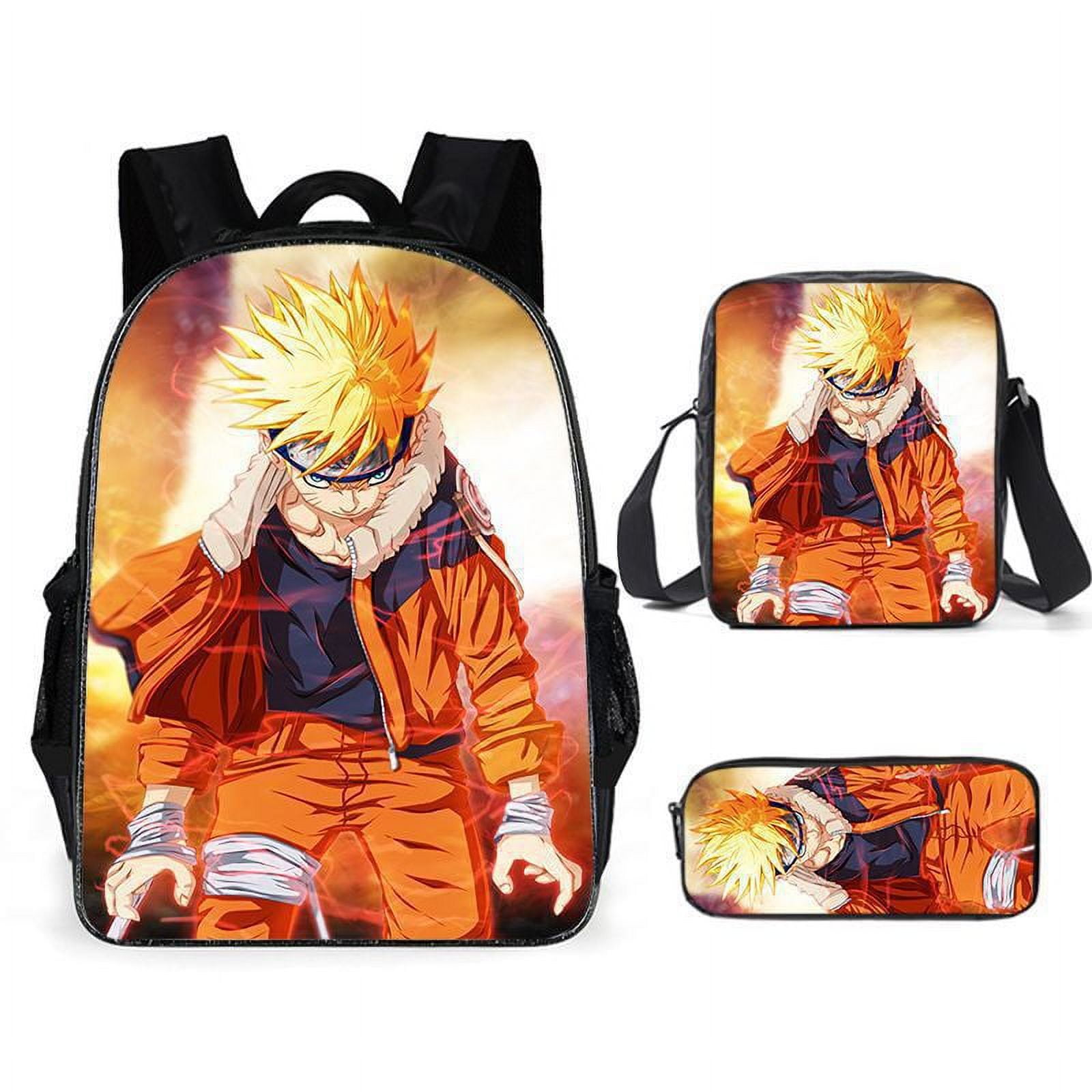 Naruto 3D printed backpack 3-piece set 7 GV1 - Walmart.com