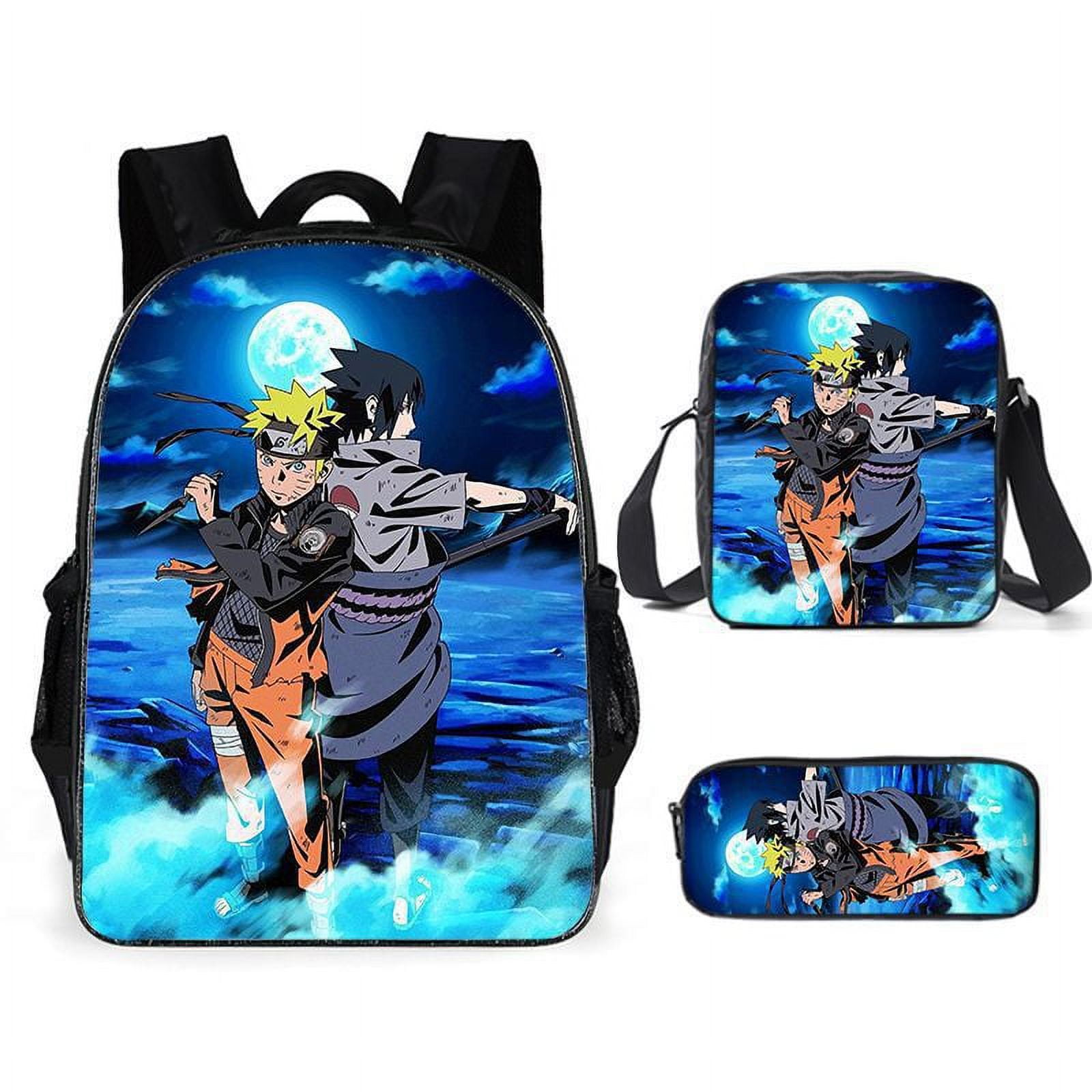 Naruto 3D printed backpack 3-piece set 7 GV5 - Walmart.com