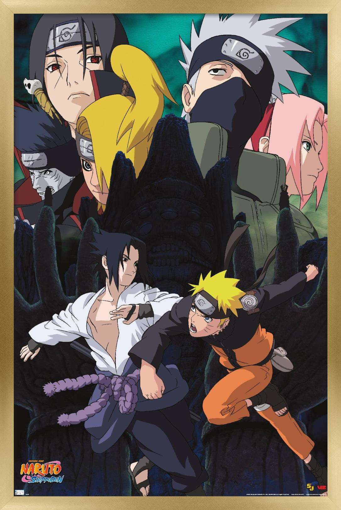 Naruto - Action Wall Poster, 22.375" x 34" Framed - Walmart.com