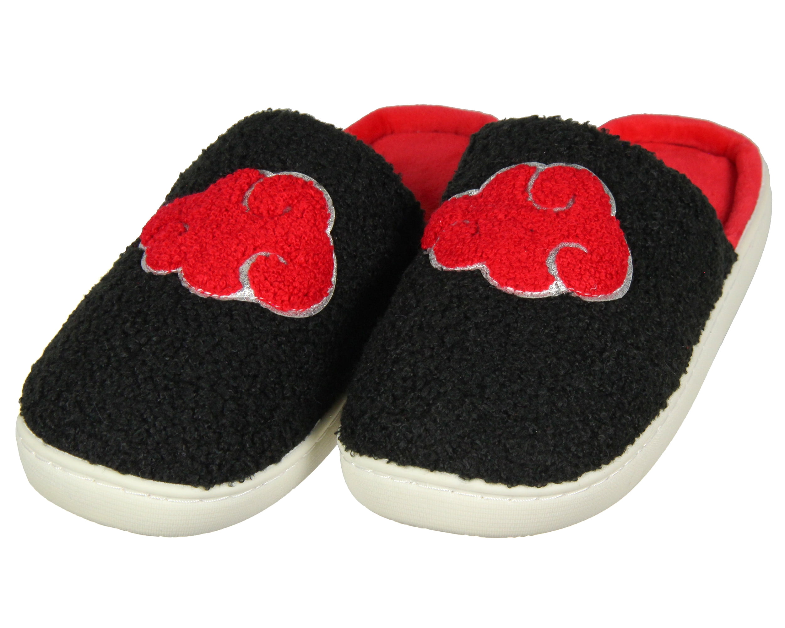 Naruto Akatsuki Chenille Red Cloud Glitter Accent Design Non-Slip ...
