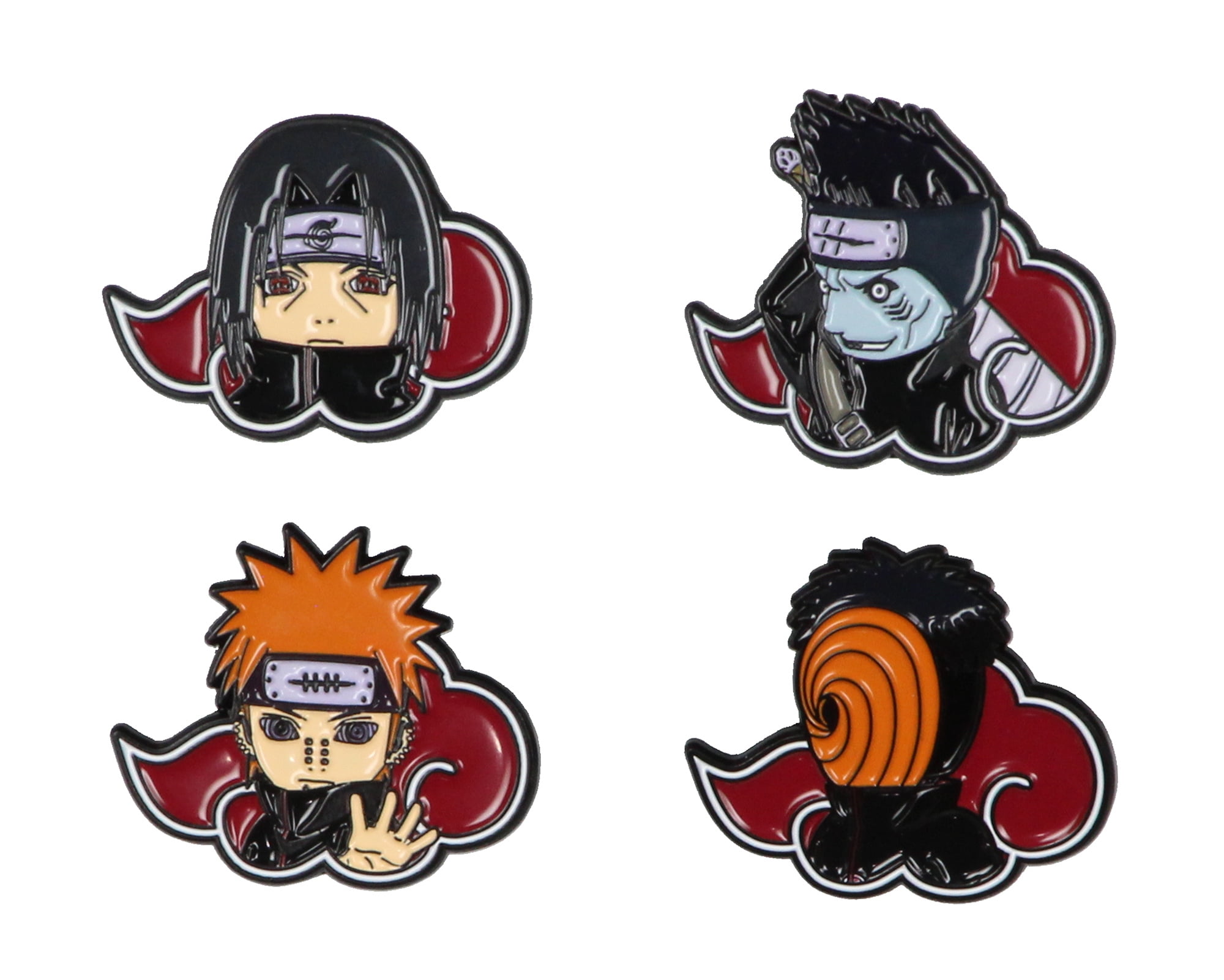 Naruto Akatsuki Itachi Obito Kisame Nagato Red Cloud Embossed Anime ...