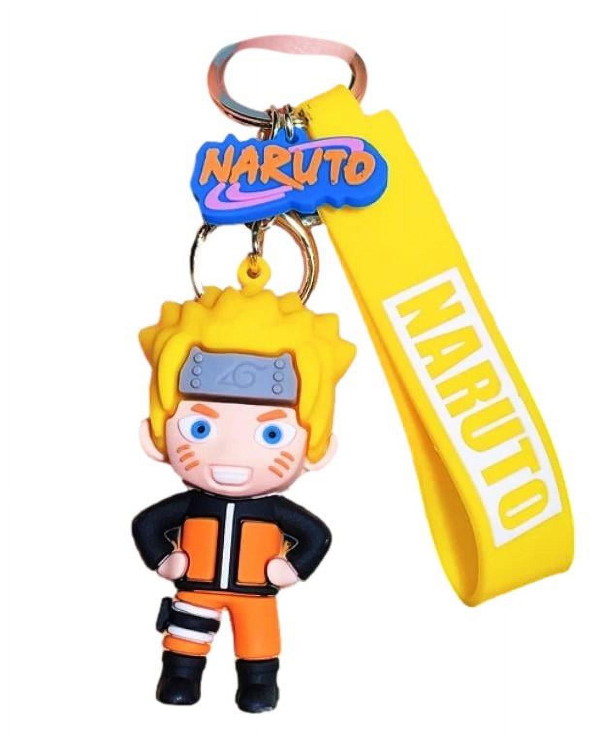 Naruto Anime Character Silicone 3D Charm Keychain Keyring - Walmart.com