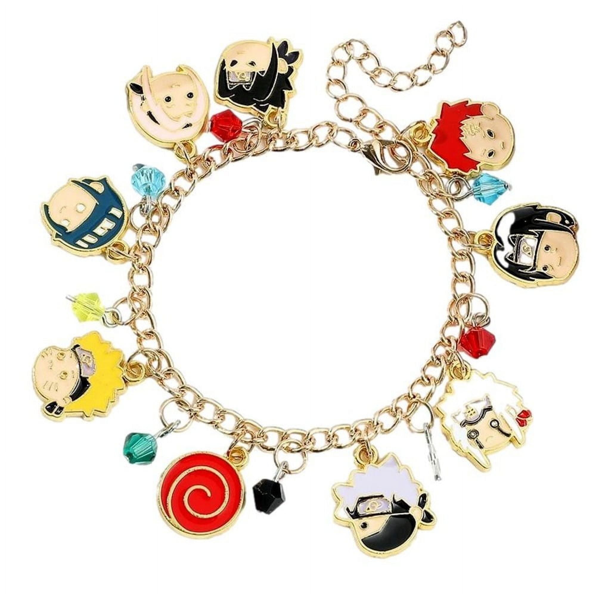 Naruto Anime Themed Metal Charm Bracelet - Walmart.com