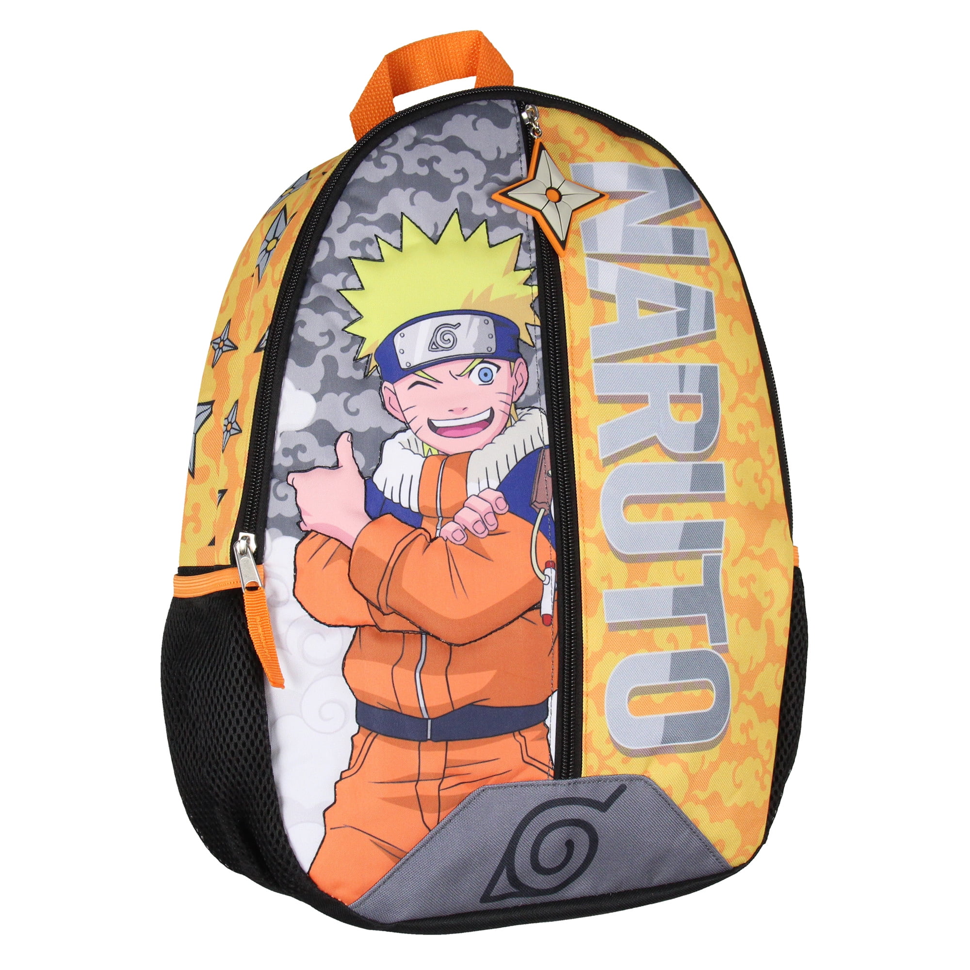 Naruto Backpack 3D Quilted Character 16" Kids School Travel Backpack w ...