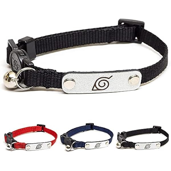 Naruto Cat Collars for Girl Cats, Boy Cats & Small Kitten Collar with ...
